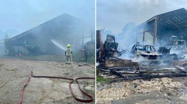 Farm buildings alight in large blaze in Suffolk - Farmers Guide